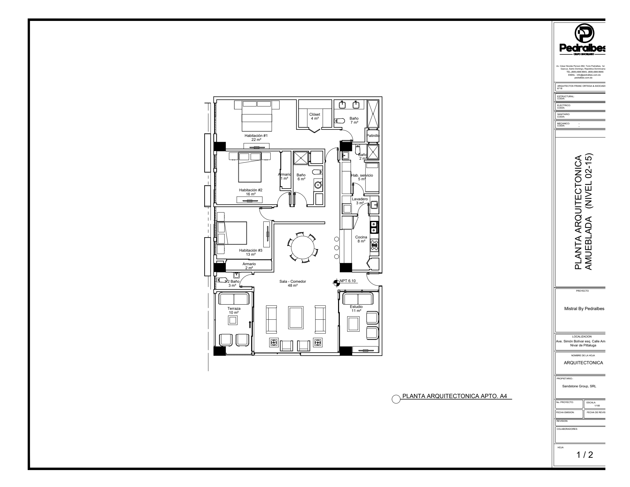 Torre Mistral, La Julia, 193 metros, 3 habitaciones | EasyBroker