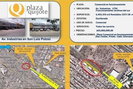 VENTA Plaza Comercial funcionando SLP Inversión | EasyBroker