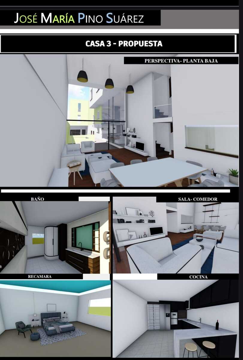 Proyecto arquitectonico 3 casas | Pincali