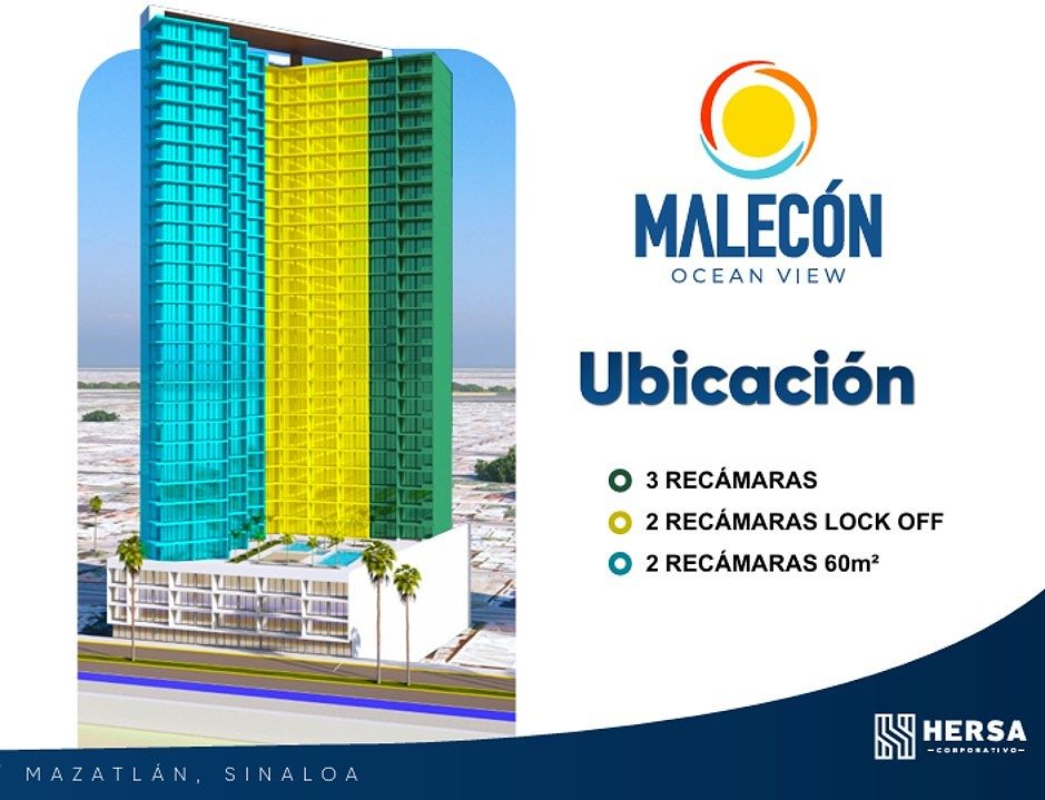 Departamentos en Malecón Ocean View en Mazatlán, Sinaloa. | Pincali